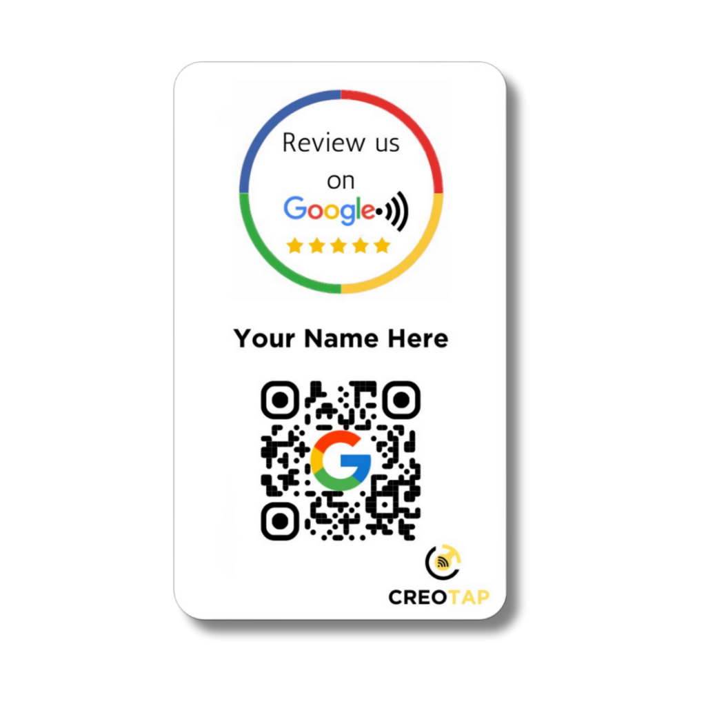 CreoTap's NFC Google Review Card